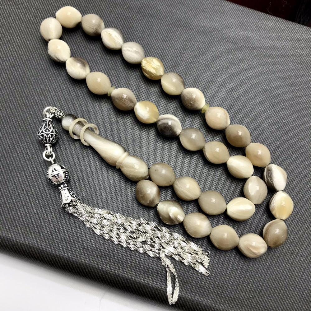 Nadir Renk Özel Tasarım Püsküllü Bufalo Boynuzu Tesbih - 249.90 TL