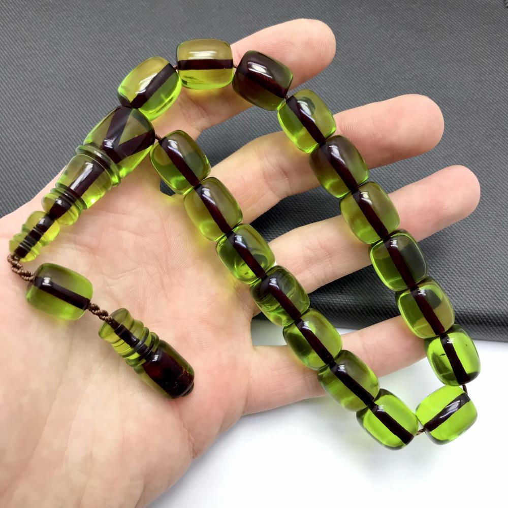 Efe Boy Yeşil Ateş Kehribar Tesbih - 249.88 TL